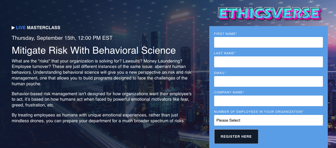On-Demand: Mitigate Risk with Behavioral Science
